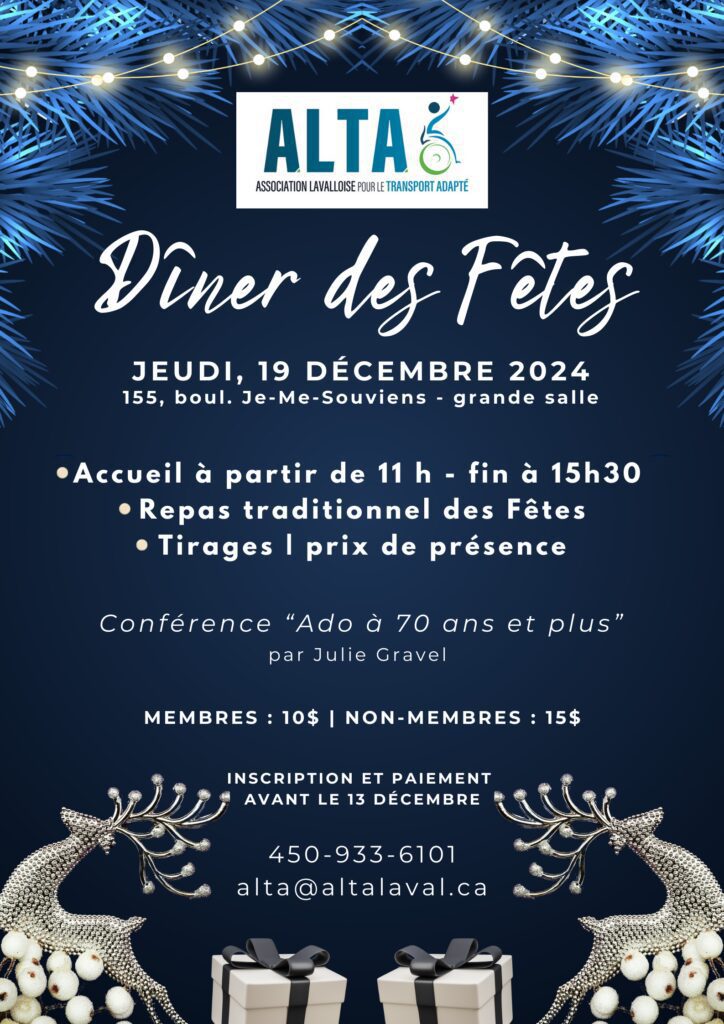 Diner des Fêtes - La Table régionale de concertation des aînés de Laval ...